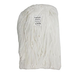 Boardwalk BW2024 Nonwoven Cut End Edge Mop, Rayon/Polyester, 24, White, 12/Carton