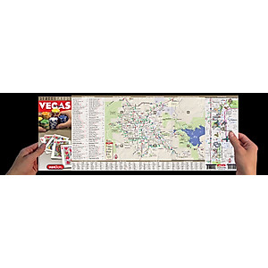StreetSmart Las Vegas by VanDam –– Laminated pocket size City Street & Casino Map to Las Vegas complete with all attractions, sights, museums, resorts, casinos, hotels and shopping