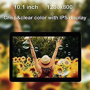 ZONKO Tablet 10.1 Inch Android Tablet with 2GB RAM+32GB ROM+128GB Expandable Storage, Dual Sim Card Slot for 3G Phone Call, Support WiFi, Bluetooth, GPS(Black)