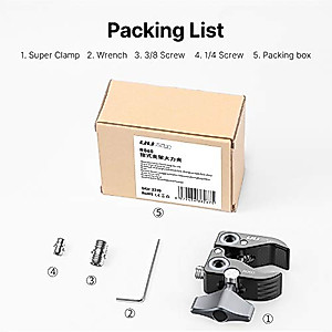 UURig R060 Super Clamp for Monitor/LED Lights/Flash/Microphone, Versatile C Clamp Strong Camera Clamp Endless Using Scenes with Photographic Professional Accessories