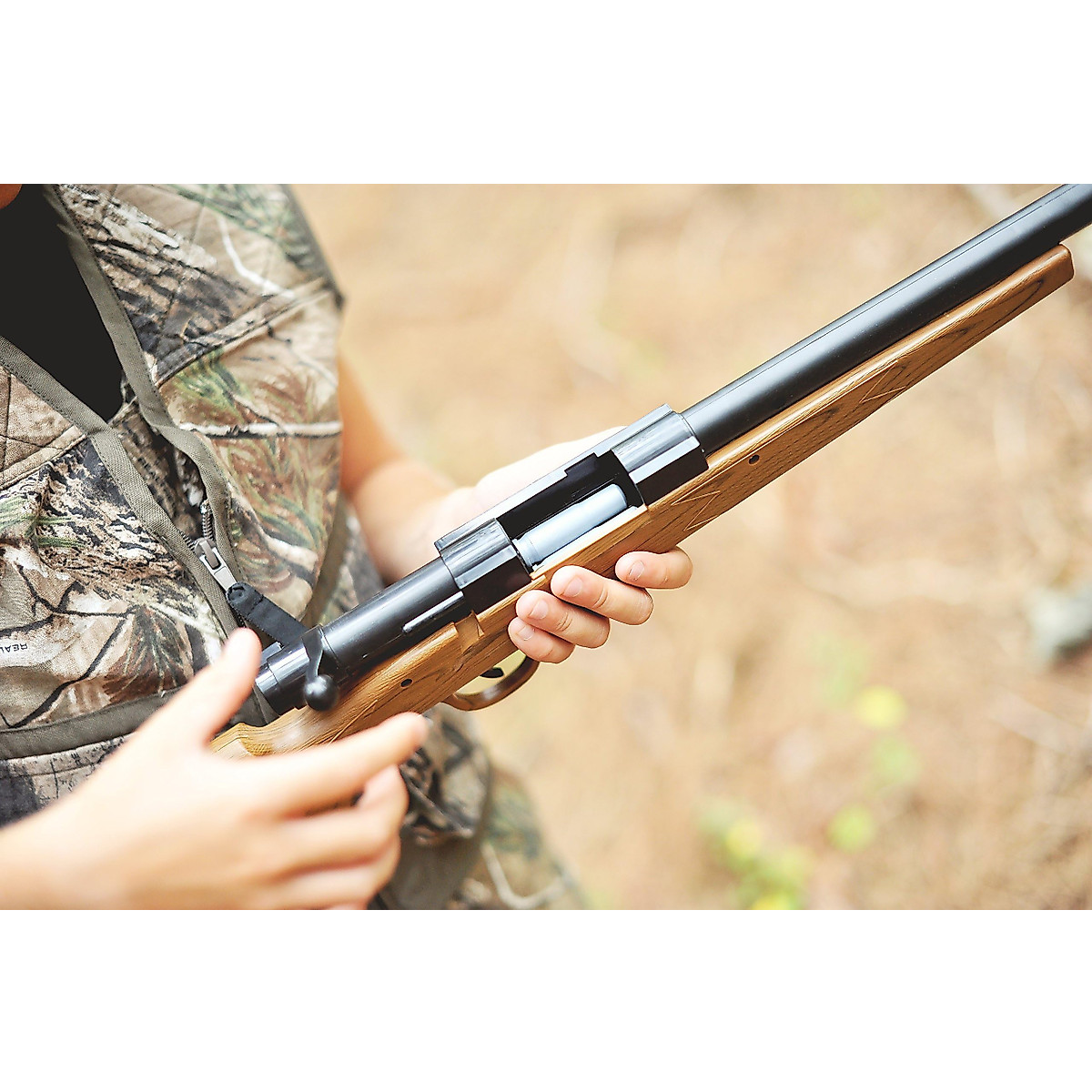 Sunny Days Entertainment Maxx Action 30" Toy Bolt Action Rifle with Electronic Sound, Black