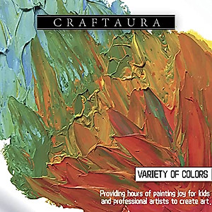 Acrylic Paint Set of 24 Expert Colors 12ml Tubes（0.4fl oz) and 3 Brushes.Non Toxic Pigment Paints for Artist,Hobby Painters & Kids.Ideal for Canvas Painting.