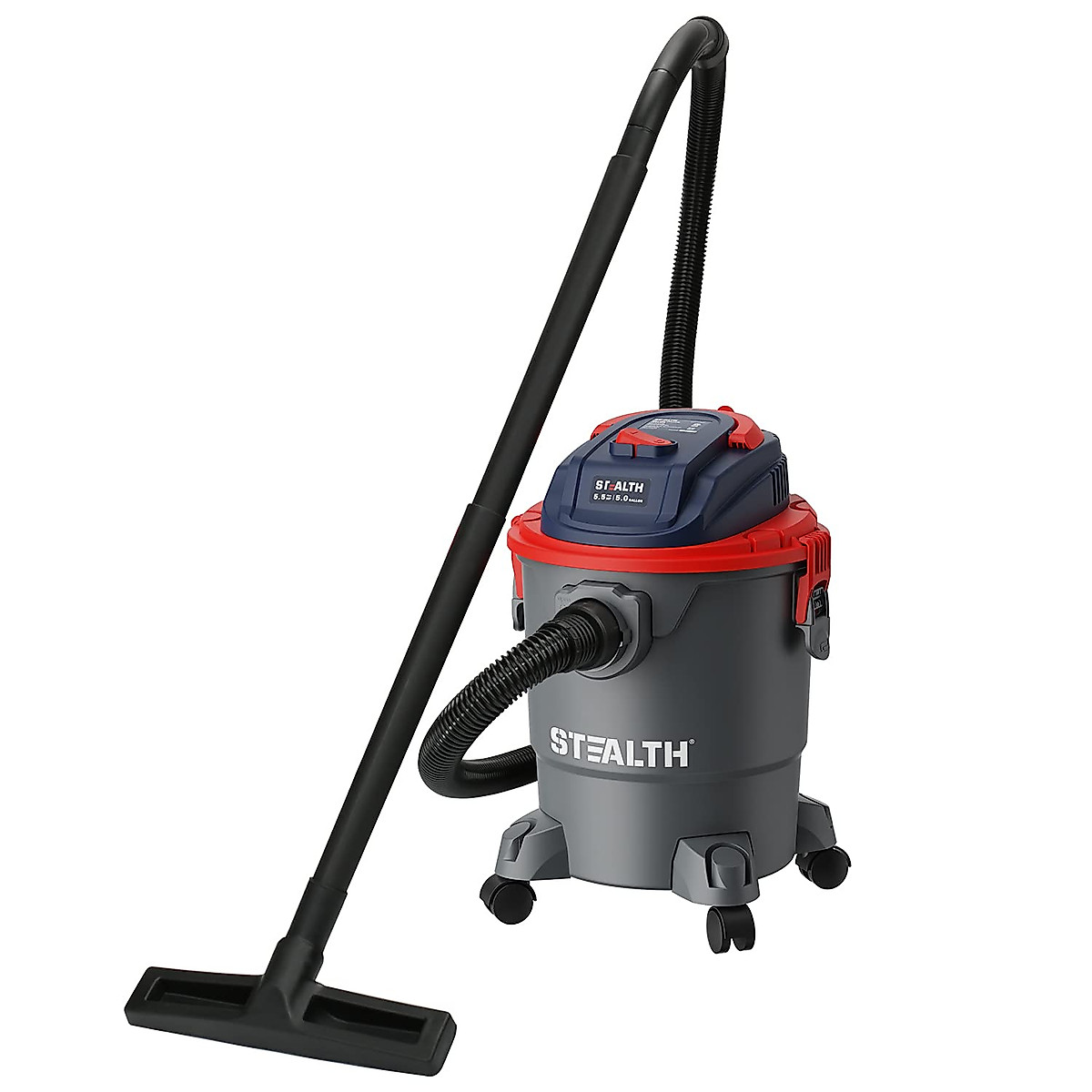 Stealth 3 in 1 Wet Dry Vacuum Cleaner, 5 Gallon 5.5 Peak HP, Portable Shop Vacuum with Blower, 1-1/4 inch Hose, ECV05P1