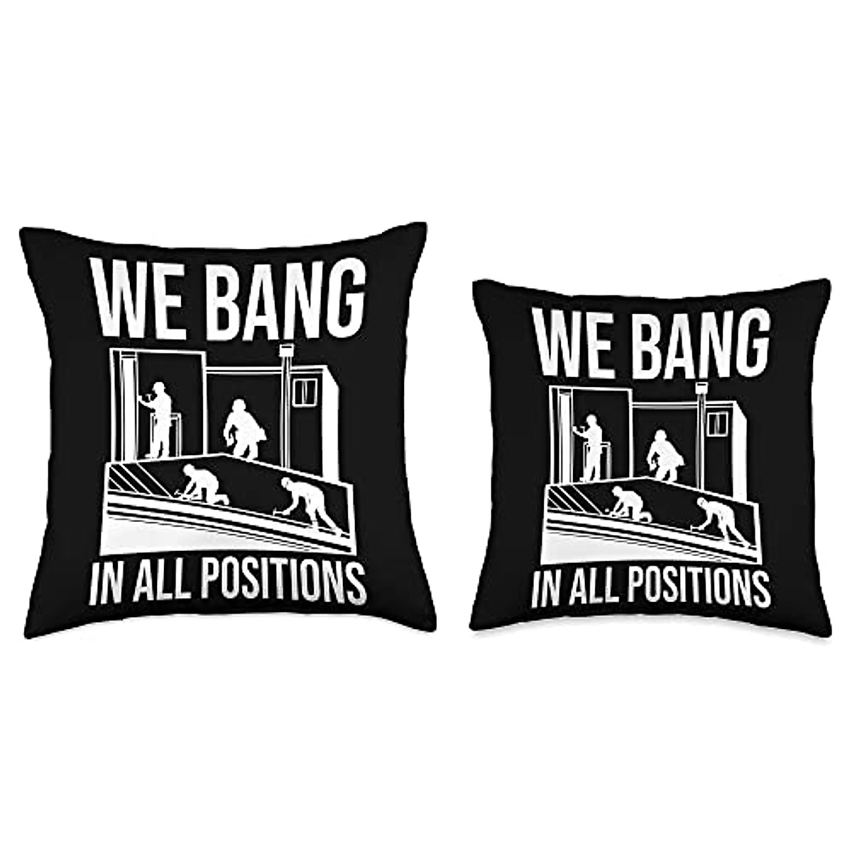 Funny Roofer gifts for men Roofer Roofing Construction Throw Pillow, 18x18, Multicolor
