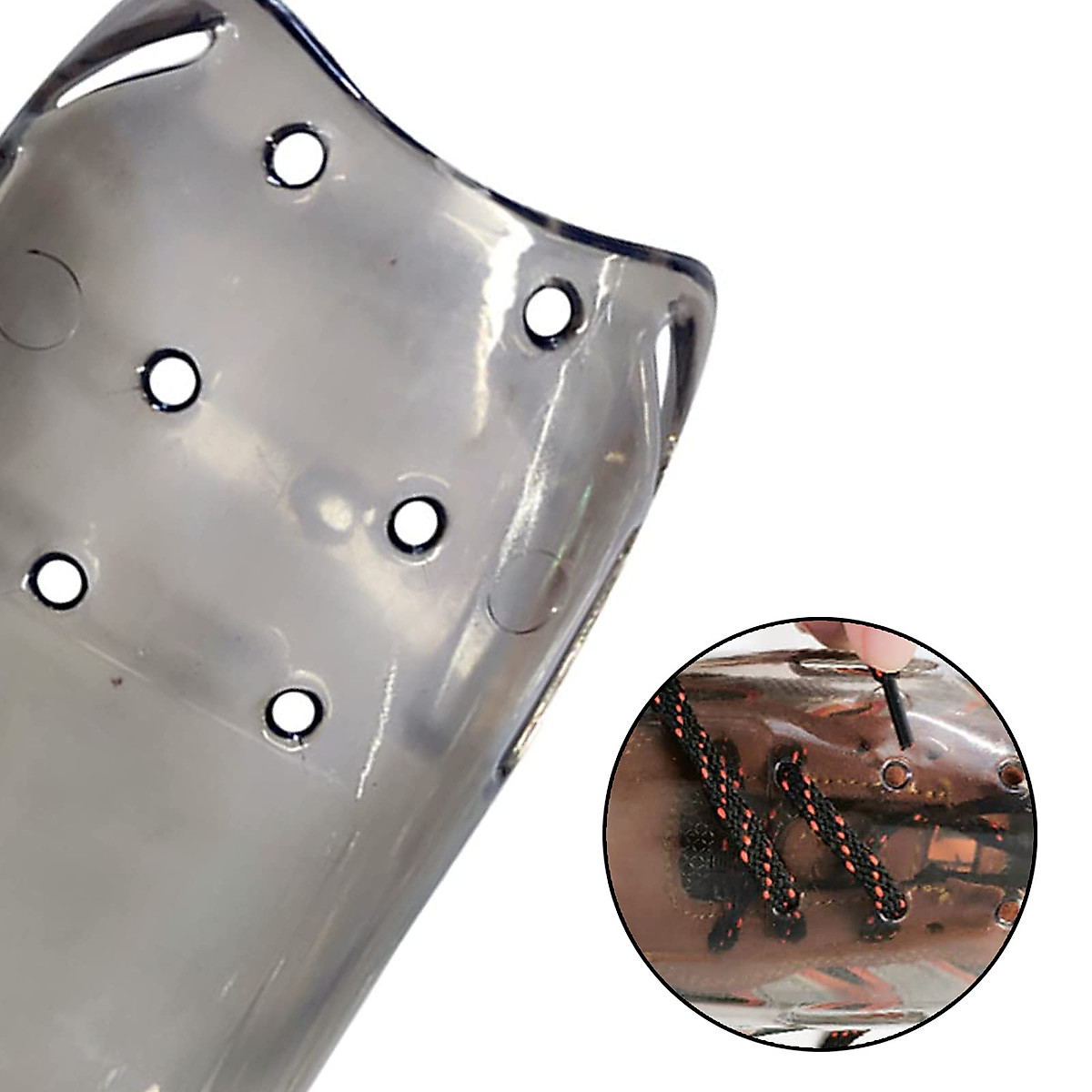 Metatarsal Guards for Work Shoes, 1 Pair Zawasstu Clear Unisex Safety Footwear Work Boot Toe Protector Attachment, Universal Size Metatarsal Shield for Work Boots, Easy to Put on