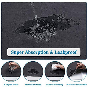 SIWA MARY Reusable Pee Pads for Dogs, 48"x48"/60"x48" Large, Washable Dog Pads with Super Absorbent, Non-Slip, Waterproof, Puppy Potty Whelping Pads Pet Traning Pads for Crate, Kennel, Playpen