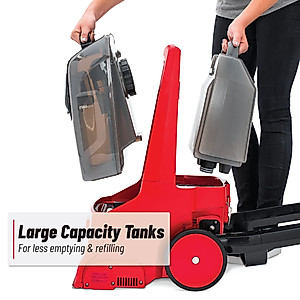 Rug Doctor Pro Deep Commercial Carpet Cleaning Machine, Large Red Commercial Grade Carpet Cleaner, CRI Platinum Rated, Includes 48 oz. of Oxy Cleaning Solution