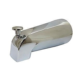 Kingston Brass K1213A1 Showers Cape Headed Zinc Tub Diverter, 4-11/16" in Spout Reach, Polished Chrome
