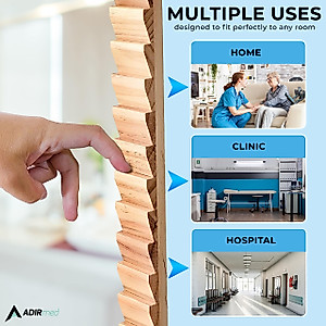 AdirMed 2-Pack Wooden Finger and Shoulder Ladder - Hand Therapy Ladder for Rehabilitation - Motion Improvement Physical Therapy Ladder