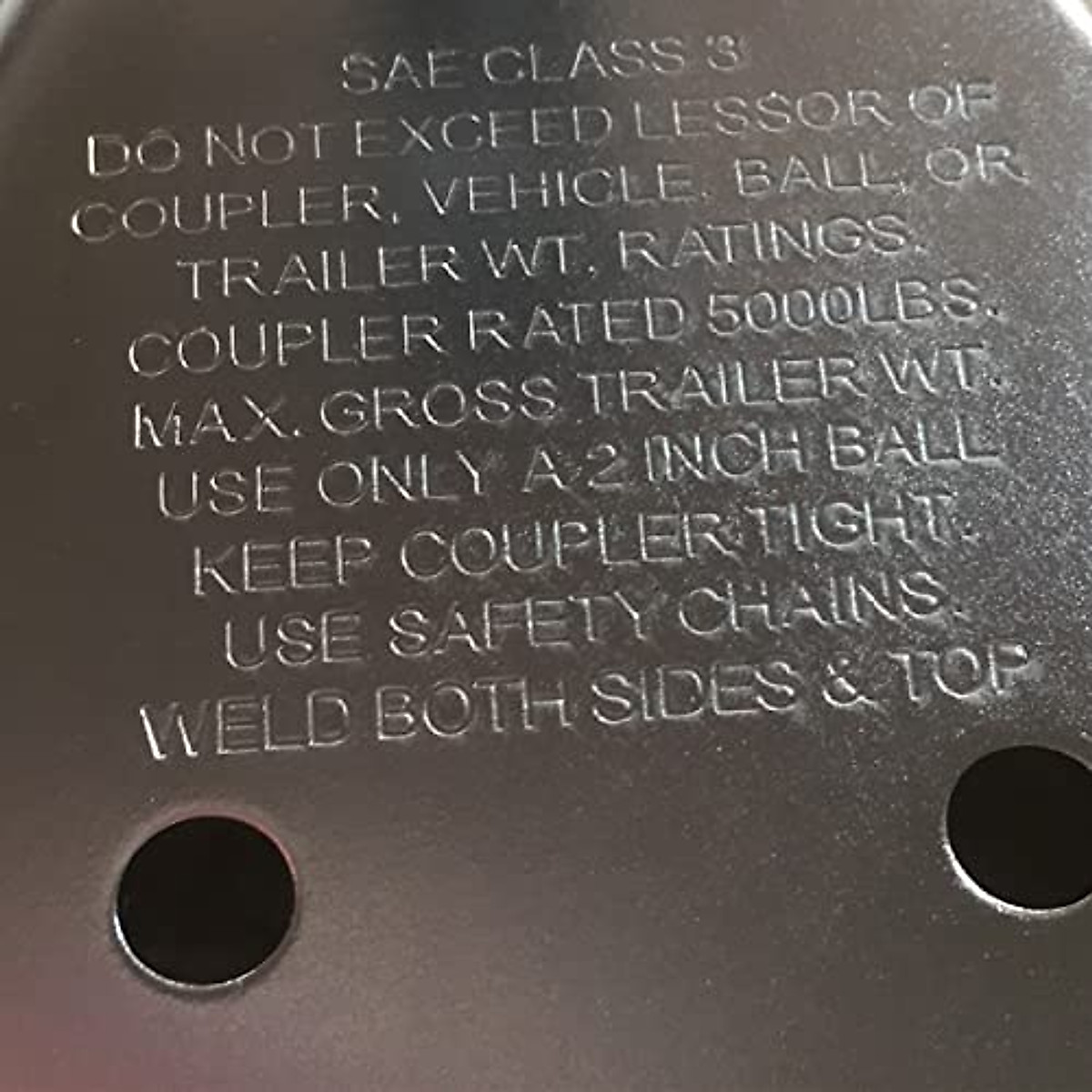 NovelBee 2" Ball Class III A-Frame Trailer Coupler with 5000LBS Capacity