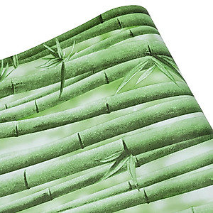 Yifely Green Bamboo Furniture Paper Self-Adhesive Shelf Liner Dresser Drawer Cabinet Sticker 17.7 Inch by 9.8 Feet