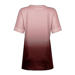 Woman Shirts and Blouses Summer Shawls and Wraps Woman Clothing Plaid Button up Shirts for Women Low Cut Sweaters for Women Tiered Bell Sleeve XXL Tops Womens Purple Sweatshirt