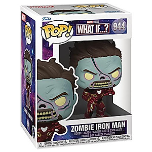 Funko Marvel: What If? - Zombie Iron Man [Tony Stark] Pop! Vinyl Figure (Bundled with Compatible Pop Box Protector Case)