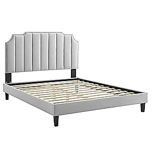 Modway Colette Platform, Full, Light Gray