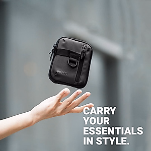 bitplay Essential Pouch, Black - Lightweight CORDURA Crossbody Bag/Travel Neck Pouch