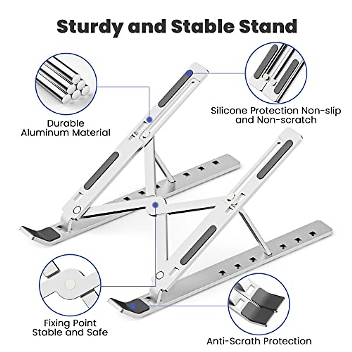 AVAKOT Portable Adjustable Ergonomic Laptop Stand
