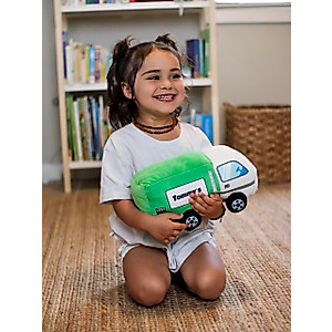 Slumberbuds Tommy The Trash Truck - Soft Baby Boy Toys, Cute and Cuddly Garbage Truck Toys, Baby Boy Toys 6 to 12 Months, Kids Gift for Birthday, Christmas & More