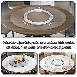 Turntable Bearing 5 8 10 12 14 16 18 20 24 28 32 40inch Heavy Duty Aluminium Alloy Aluminum Swivel Base Bearing, Non Slip Lazy Susan Turntable Bearing, For Table, TV Monitor, Sculpture