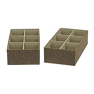 Household Essentials 3 Piece Starter Set, Latte Drawer Organizer, 3 Count (Pack of 1), Brown