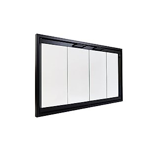Temco Prefab Fireplace Door | Frame Included | Easy to Install | Fits ONLY Models: TFC42-3, TFC42-4, TLC42-3, TLC42-3I, TLC42-4, TLC42-4I