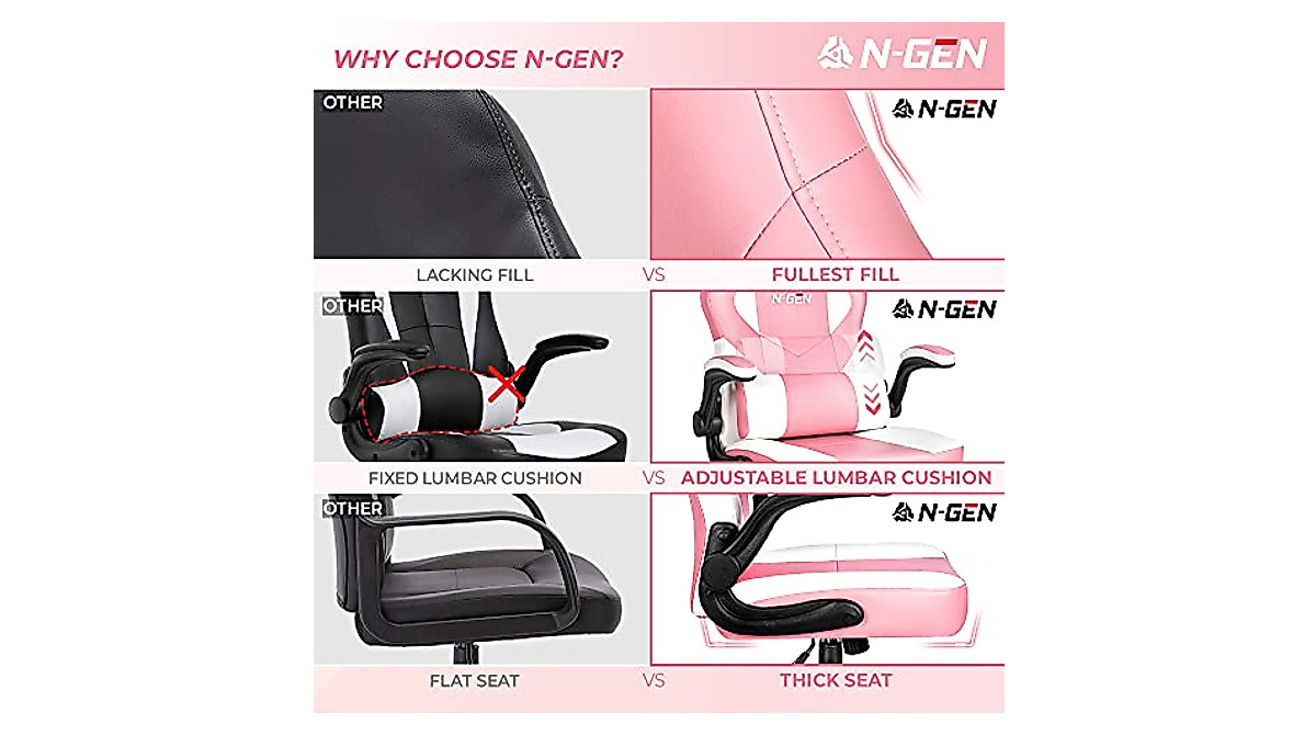 Ergonomic N-GEN Gaming Chair - Comfort & Style