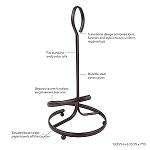 Spectrum Diversified Ashley Paper Towel Holder, 1 EA, Bronze