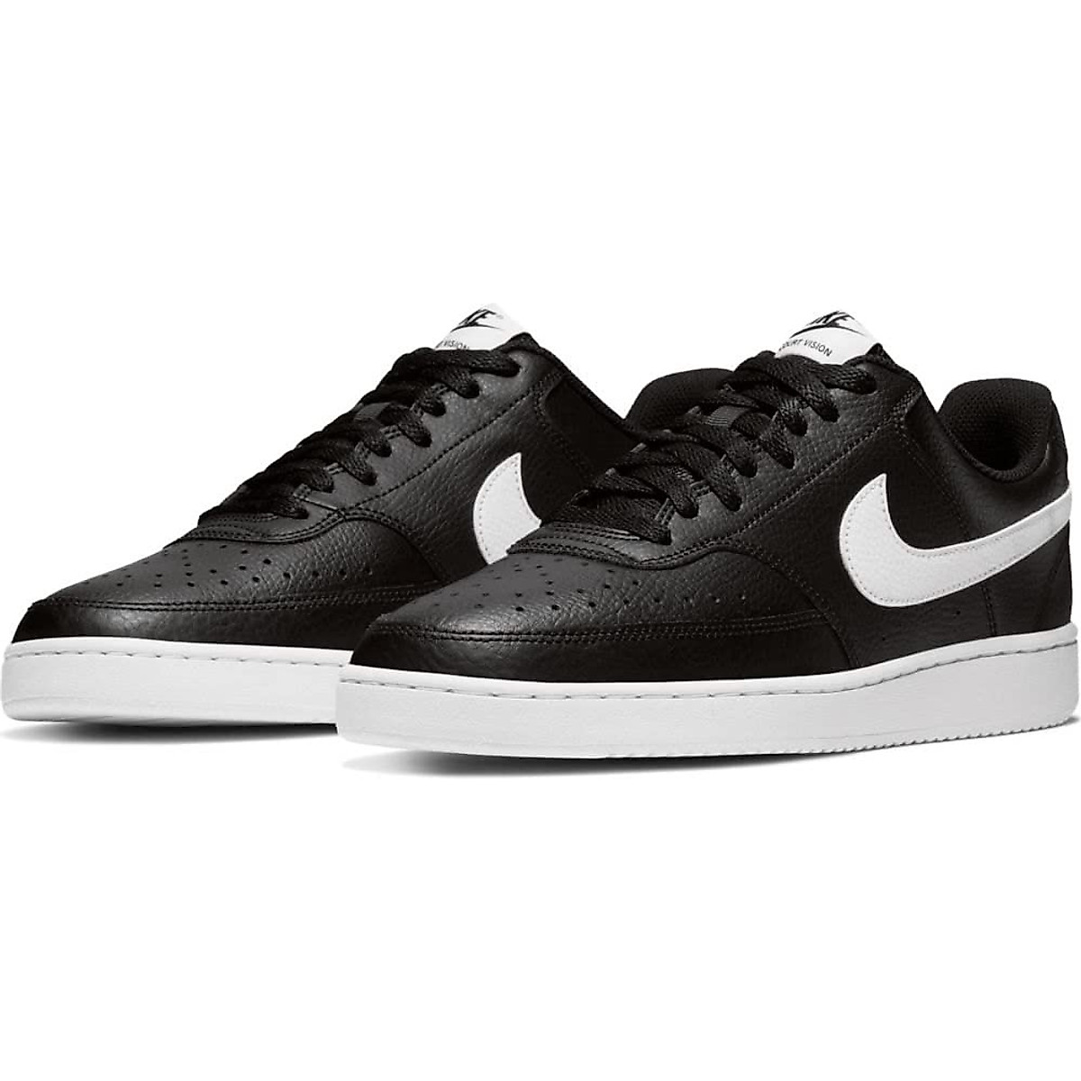 Nike Men's Court Vision Low Sneaker, Black/White-Photon Dust, 8 Regular US