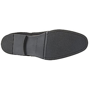 Amazon Essentials Men's Chelsea Boot, Black Faux Leather, 11