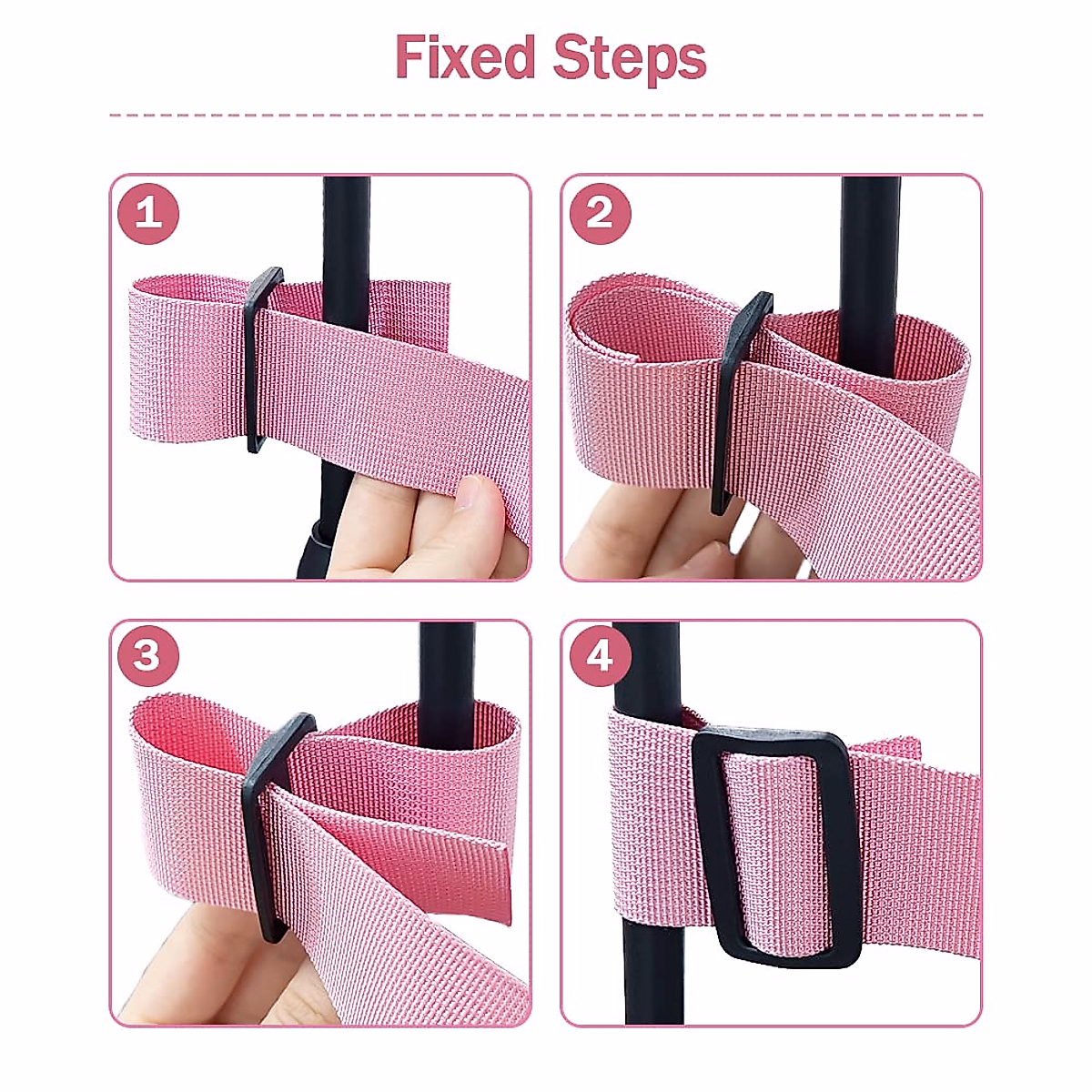 Elderly Shower Chair Seat Anti-Slip Belt, Universal Bath Bench Buckle Strap Nursing Care Supplies for Disabled Patient Bedridden (Pink)