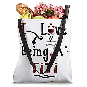 Womens I Love Being A TITI Cute Hearts Gifts Tote Bag