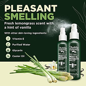 Medella Naturals Insect & Mosquito Repellent, DEET-Free All-Natural Formula, Kid and Pet Friendly, Made in the USA, 4 Ounce Spray Bottle