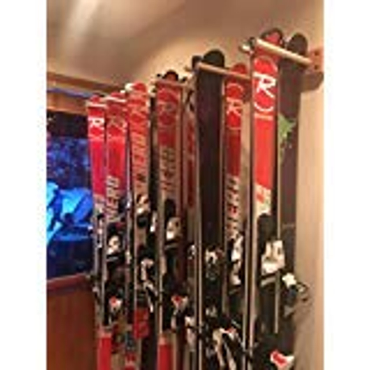 Vertical Ski and Snowboard Storage Rack (6 Slots) (6 slots)