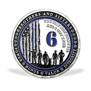 Thin Blue Line Police Officer Challenge Coin - I Got Your Six