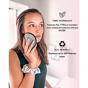 Ogato Reusable Makeup Remover Pads -6pc Reusable Makeup Remover Cloths - Reusable Face Pads, Makeup Eraser for All Skin Types - Washable Microfiber Makeup Remover Face Cloths - With Free Laundry Bag