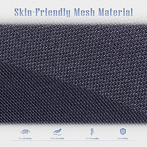 Ergonomic Mesh Office Chair, Mid Back Computer Executive Desk Chair with 4D Armrests, Slide Seat, Tilt Lock and Lumbar Support