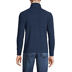 Lands' End Mens T100 Fleece Quarter Zip Radiant Navy Regular Large