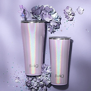 Swig Life 22oz Insulated Tumbler, Travel Coffee Tumbler with Lid, Cup Holder Friendly Travel Coffee Mug, Stainless Steel Thermos (Pixie)