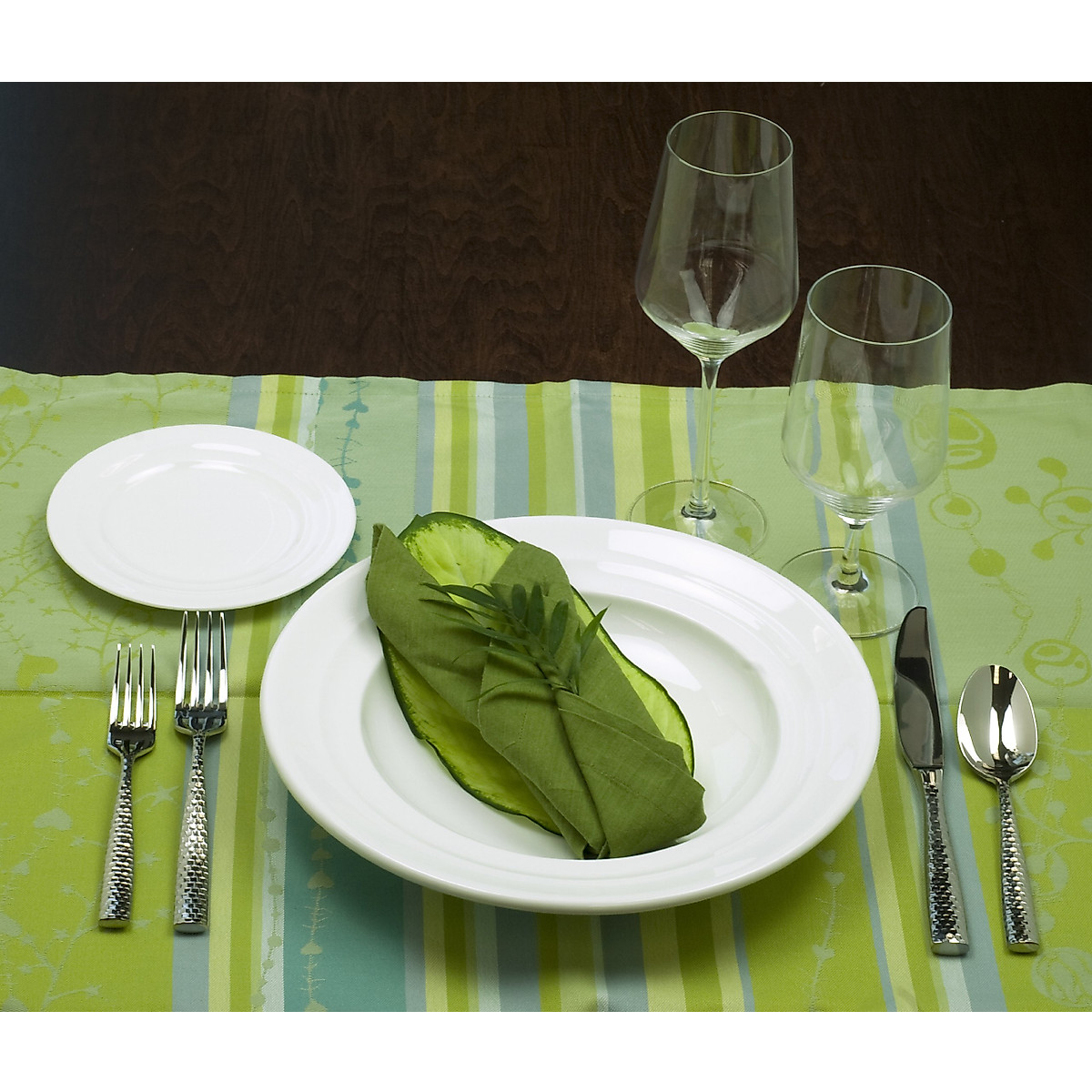 Fortessa Lucca Faceted 18/10 Stainless Steel Flatware Salad/Dessert Fork, Set of 12