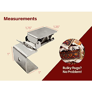 Wise Linkers Rug Clips Heavy Duty Hanging Clip/Rug Grippers/Rug Holders/Rug Hangers/Rug Clamps from (10)