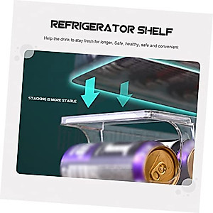 Zerodeko 2pcs Beer Can Holder Soda Can Dispenser Soda Can Storage Rack Wine Bottle Stacker Plastic Organizers Plastic Storage Boxes Plastic Food Tray Kitchen Gadget Drink Storage Rack Fruit