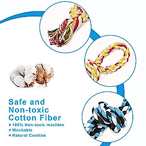 UPSKY Dog Rope Toys Dog Grinding Teeth 2 Nearly Indestructible Dog Toys, Rope Toy for Large Dogs, Dental Cleaning Chew Toys, Dog Tug Toy for Boredom, Dog Rope Toy for Aggressive Chewers (2 Packs)