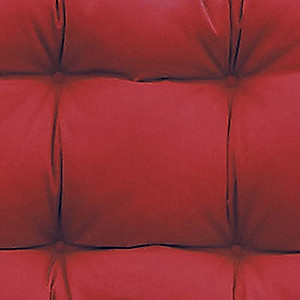 QILLOWAY Indoor/Outdoor Chaise Lounge Cushion,Spring/Summer Seasonal Replacement Cushions. (RED)