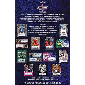 2022 Leaf Flash Football Hobby Box