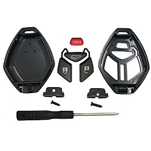 Horande Replacement Key Fob Cover Case fit for Mitsubishi Eclipse 2006-2012 Endeavor 2006-2011 Galant 2006-2012 Lancer Outlander 2007-2013 Keyless Entry Key Fob Shell