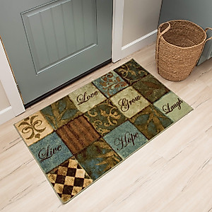 Mohawk Home Machine Washable Mat,Les Fleurs (2'6" x 4')
