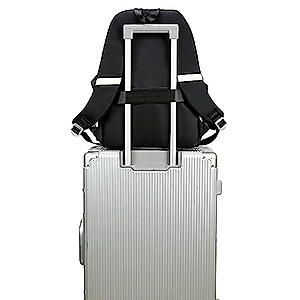 Jaygulf Waterproof Women Laptop Backpack Casual Girls Daypack Black