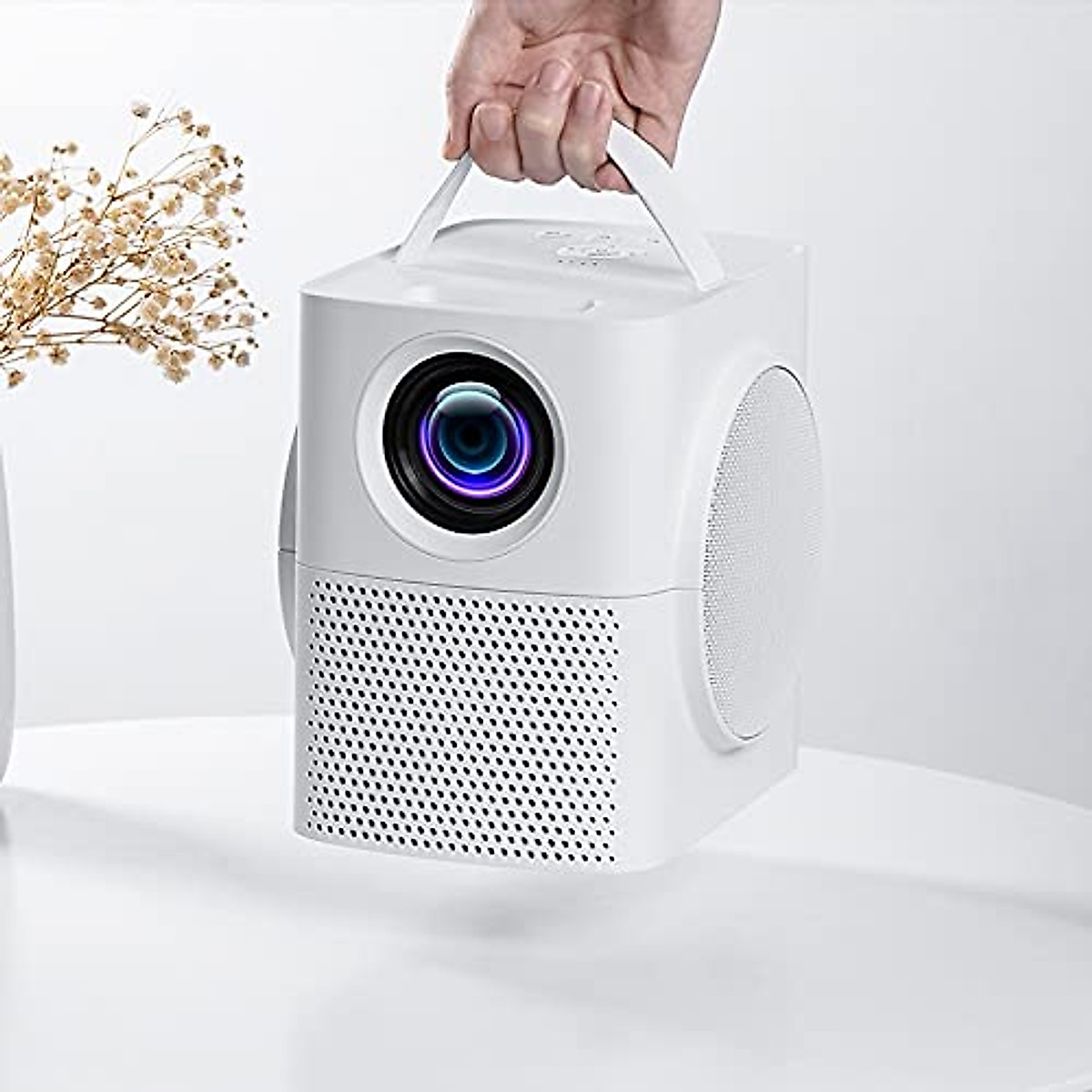 FZZDP Led Projector 3000 Lumens -Compatible USB 1080p Portable Cinema Beamer