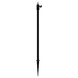 Holicfun Security Camera Ground Stake, Heavy Duty Stand Mount with Adjustable Angle and Height for Ring, Blink, Arlo, Eufy, Wyze, Google Nest, Simplisafe Cameras and Solar Panels (Black)