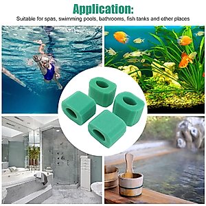 Aqur2020 4pcs Pool Filter Cartridge Sponge Pool Filter Sponge Cartridge Replacement Reusable Practical Filter Foam for Pool Pump