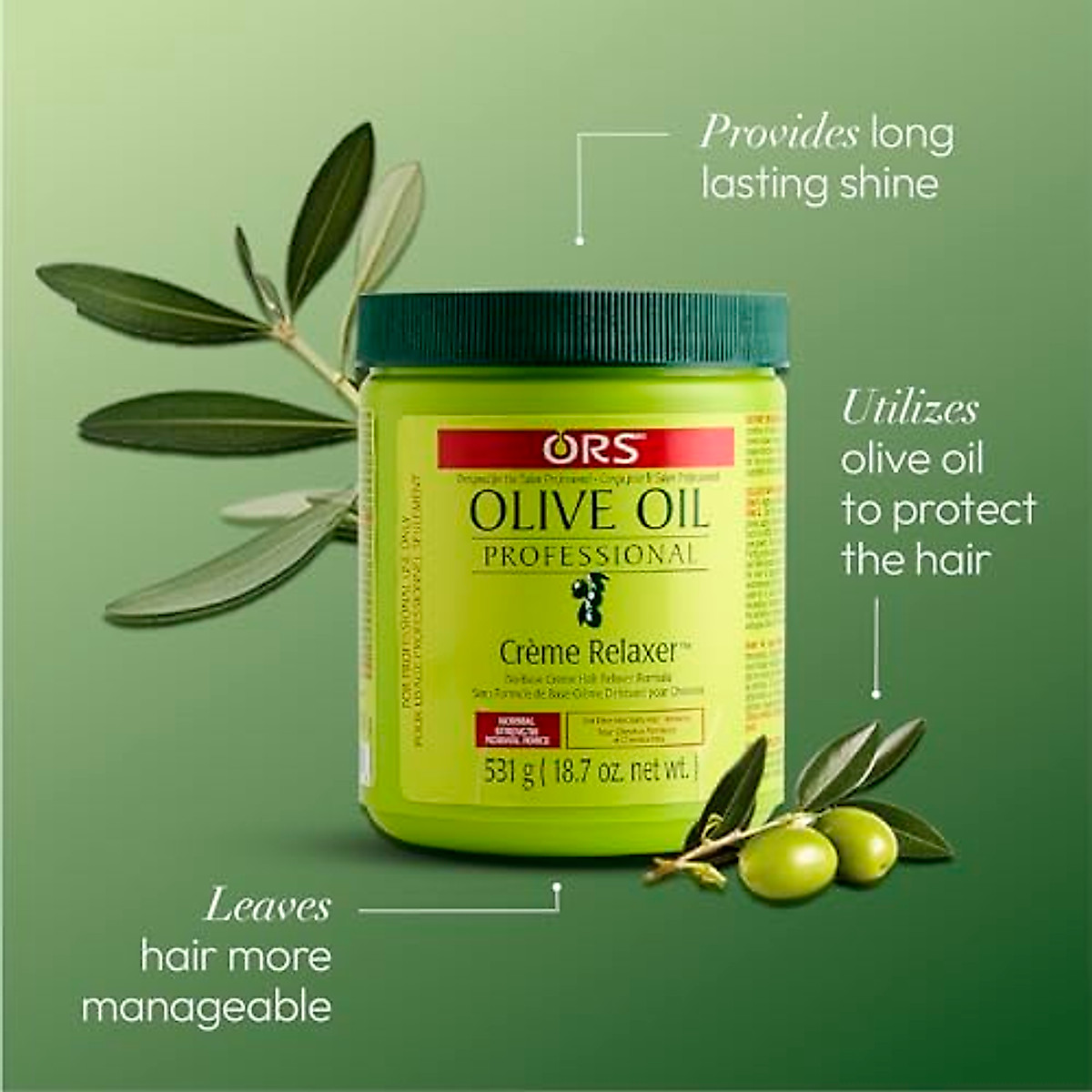 ORS Olive Oil Professional Creme Relaxer Normal Strength 18.75 Ounce